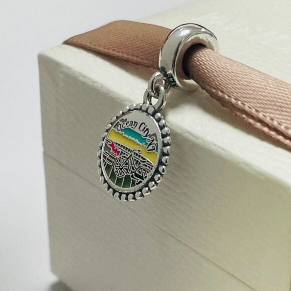 Pandora | Jewelry | Pandora Ocean City Bike Dangle Charm | Poshmark